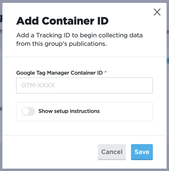 Setting up Google Tag Manager