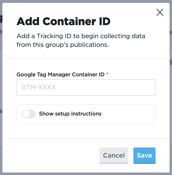 Setting up Google Tag Manager