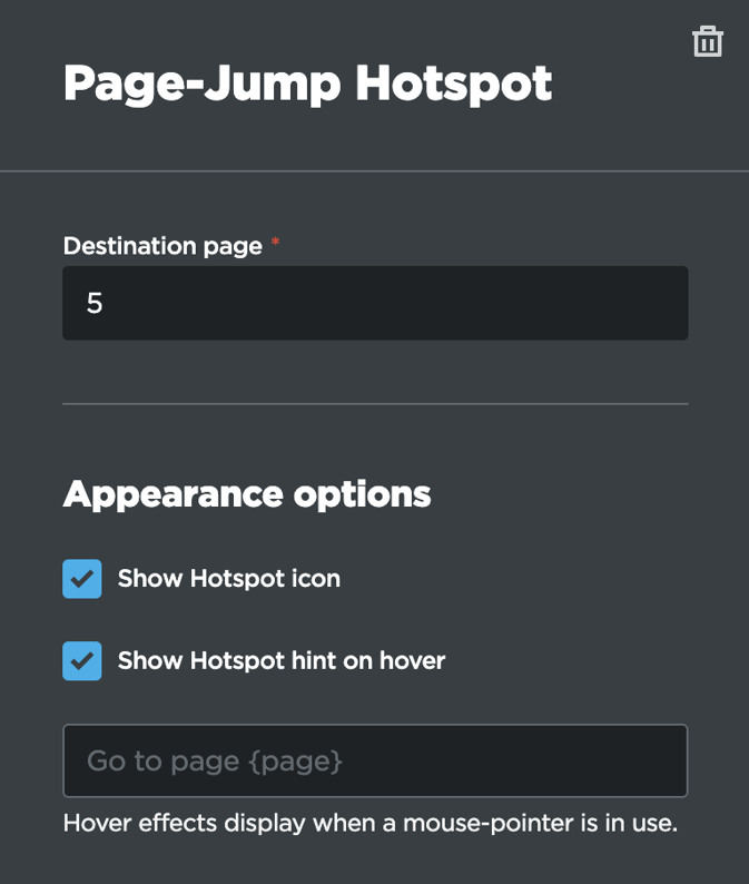 Adding hotspots to your publication