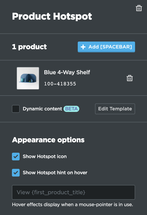 Adding hotspots to your publication