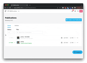 Publishing and viewing your publications online